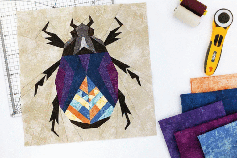Bug Quilt Block Idea Patterns - Quilt Backing Calculator