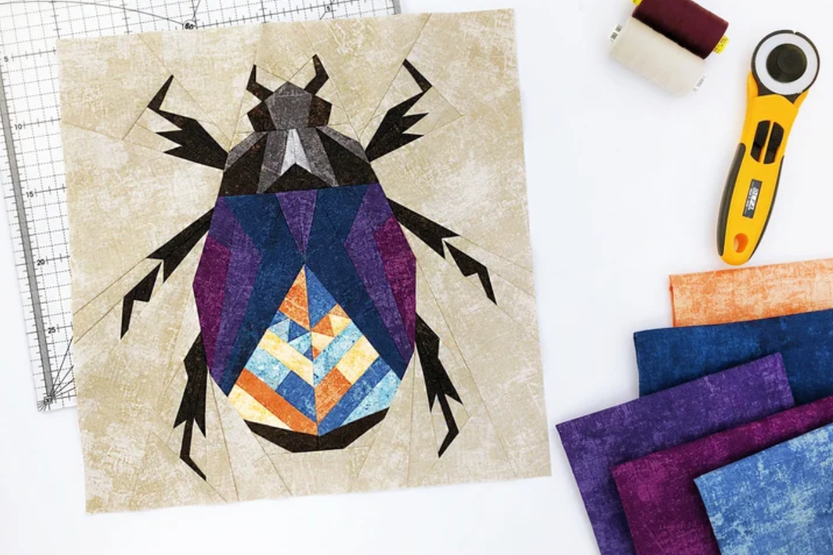Bug Quilt Block Idea Patterns - Quilt Backing Calculator