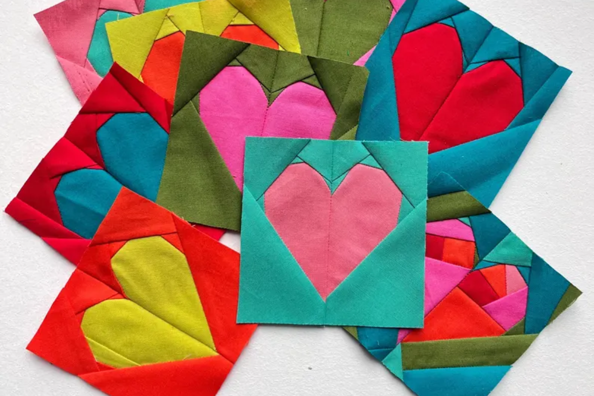 Heart Quilt Block Ideas - Quilt Backing Calculator