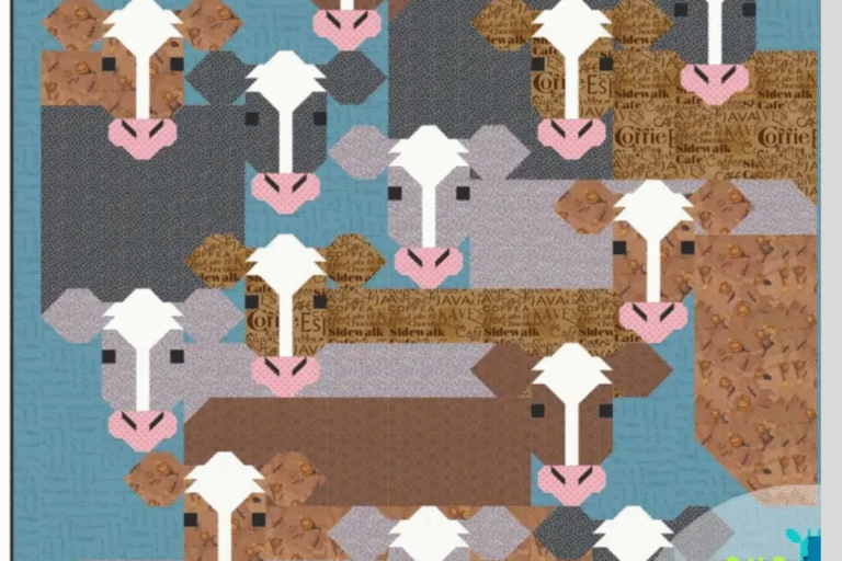 Cow Quilt Block Patterns - Quilt Backing Calculator