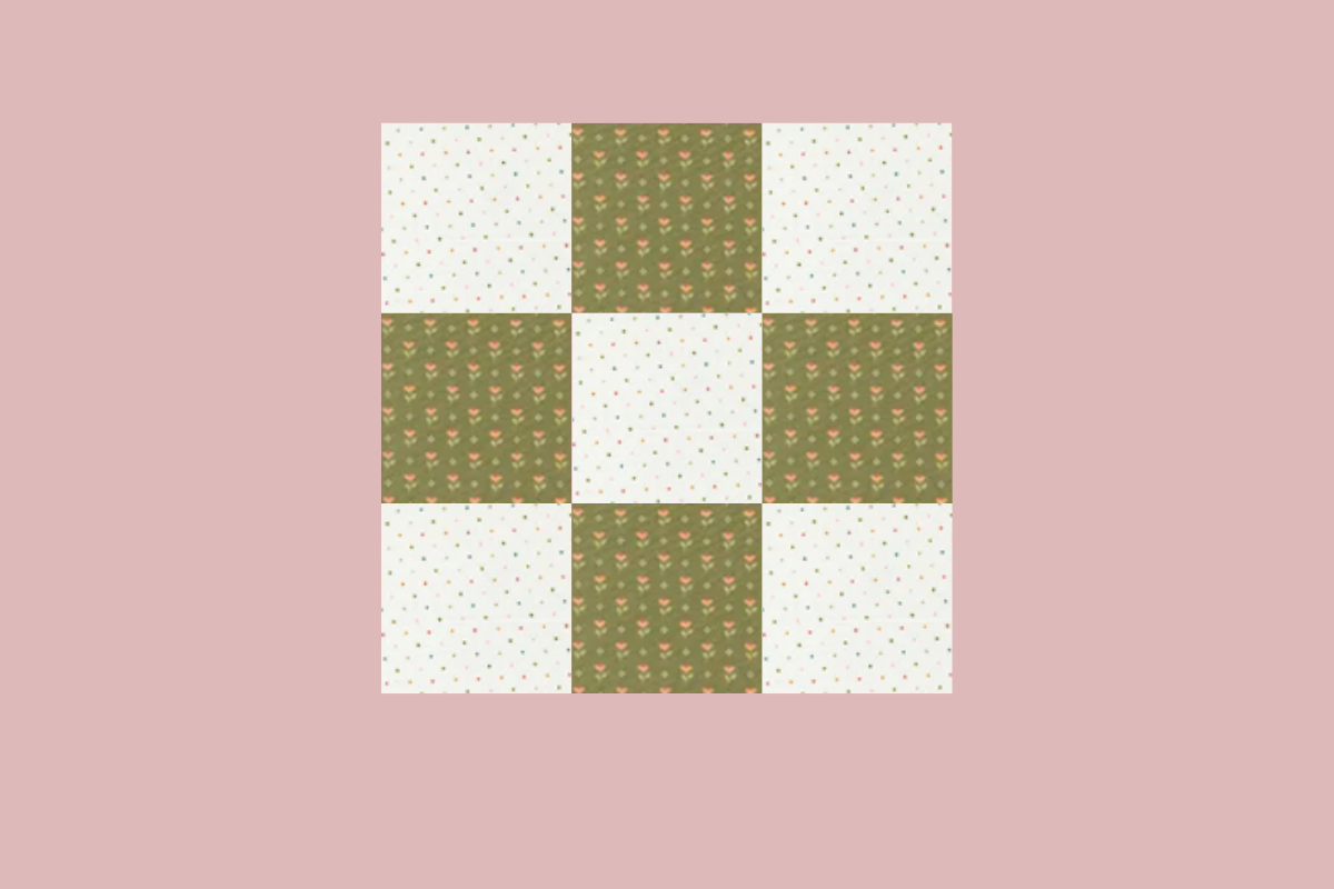 Nine Patch Star Quilt Block - Quilt Backing Calculator